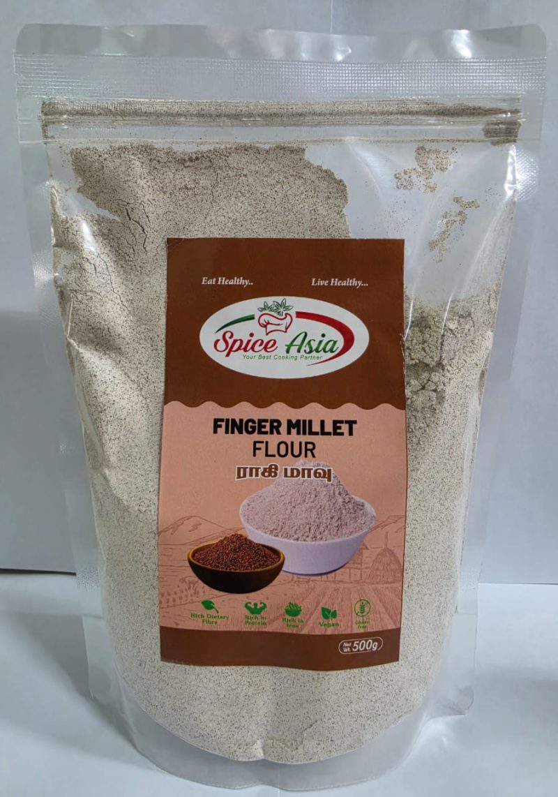 Raagi Flour – Finger Millet (Spice Asia) 500gm - The Spice Asia ...